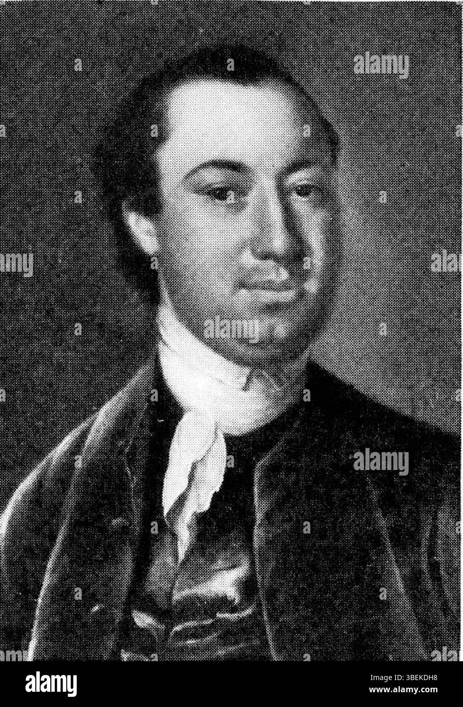 The cropped portrait features Thomas Jenings (c. 1736-1796), a notable ...