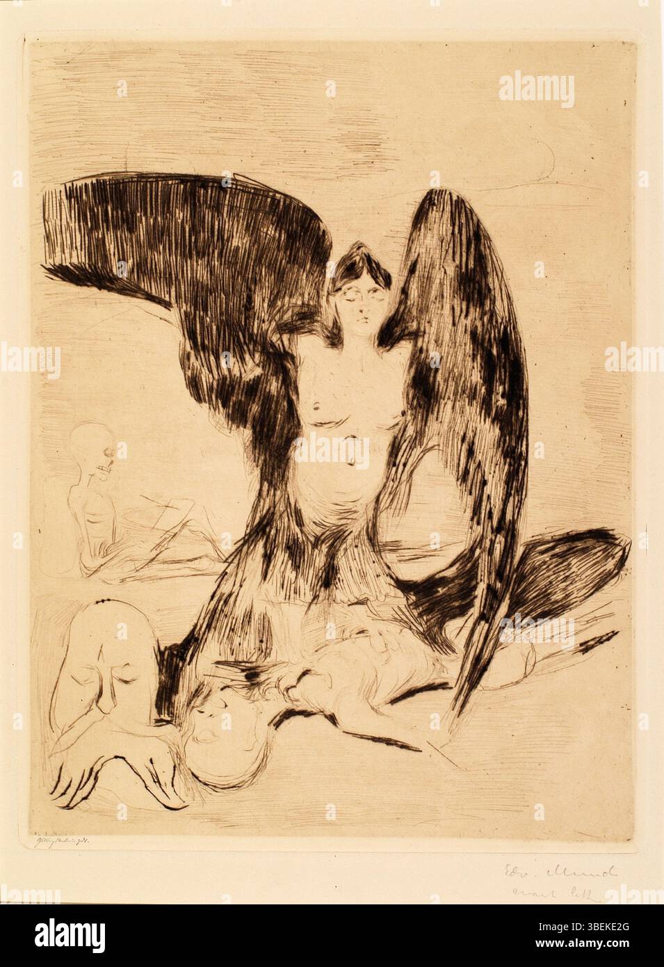 Edvard Munch's 1894 painting, 'The Vampire,' is on display at the Thielska Gallery. The artwork ...