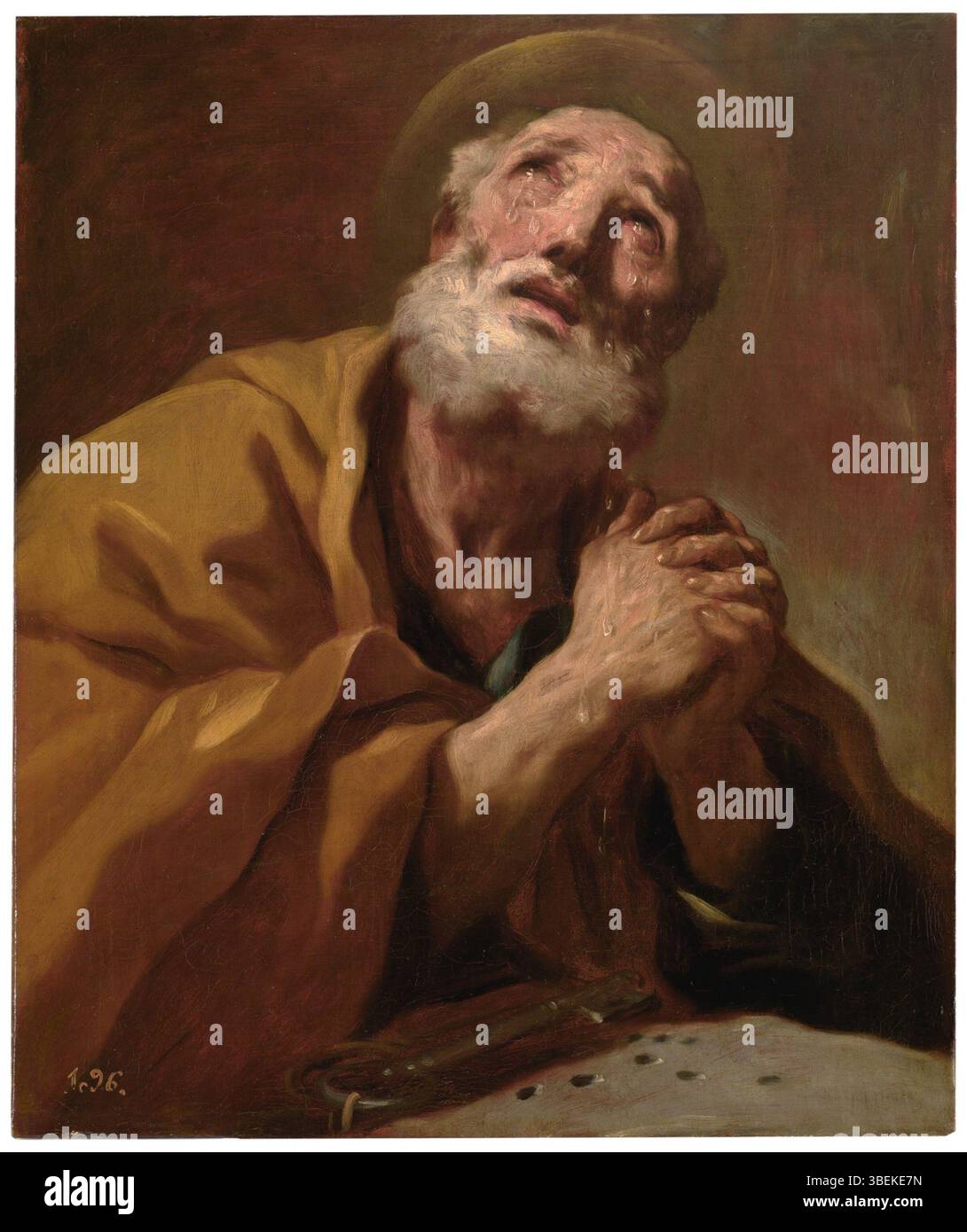 'Las lágrimas de san Pedro' (Saint Peter Weeping) by Luca Giordano ...