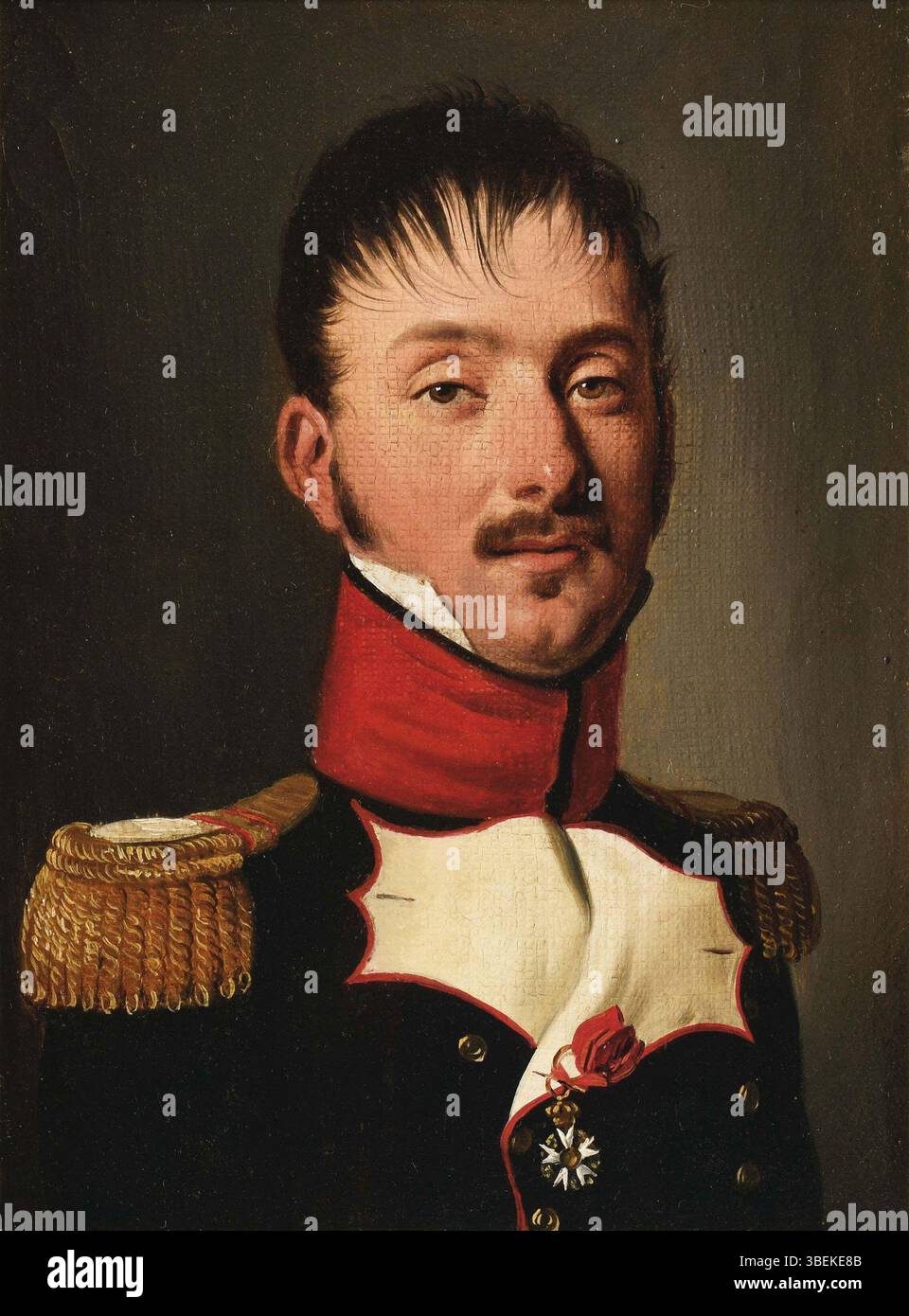 1815 portrait of Marie Joseph Gazan (1785–1849) in French infantry ...