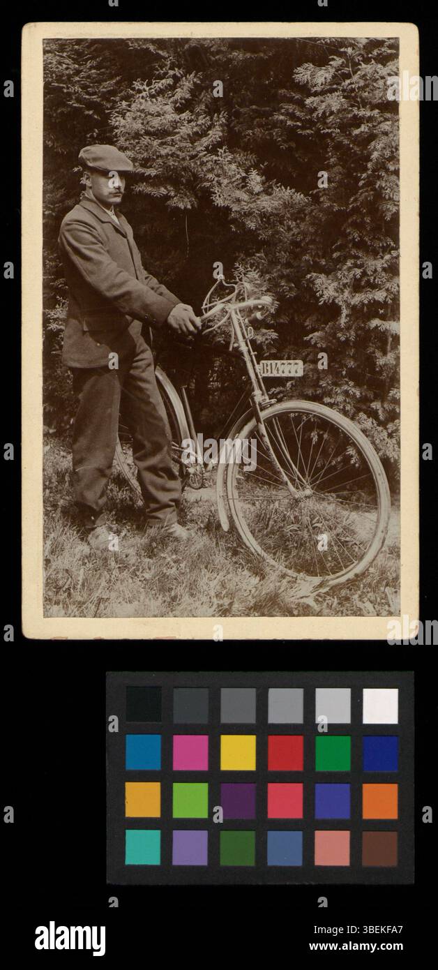 This black-and-white photograph, mounted on cardboard, depicts Richard ...