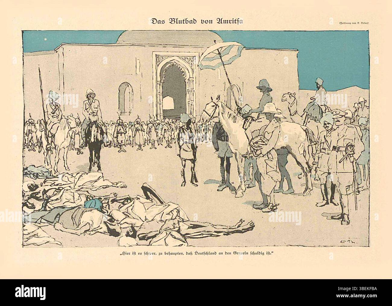 This 1920 illustration by German artist Eduard Thöny depicts the ...