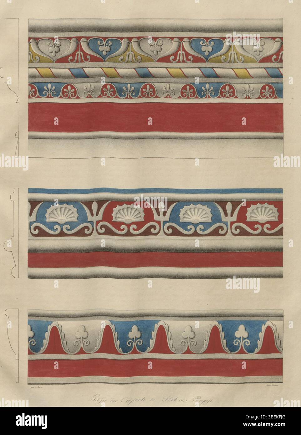Wilhelm Zahn's original stucco designs, created for the ancient ...