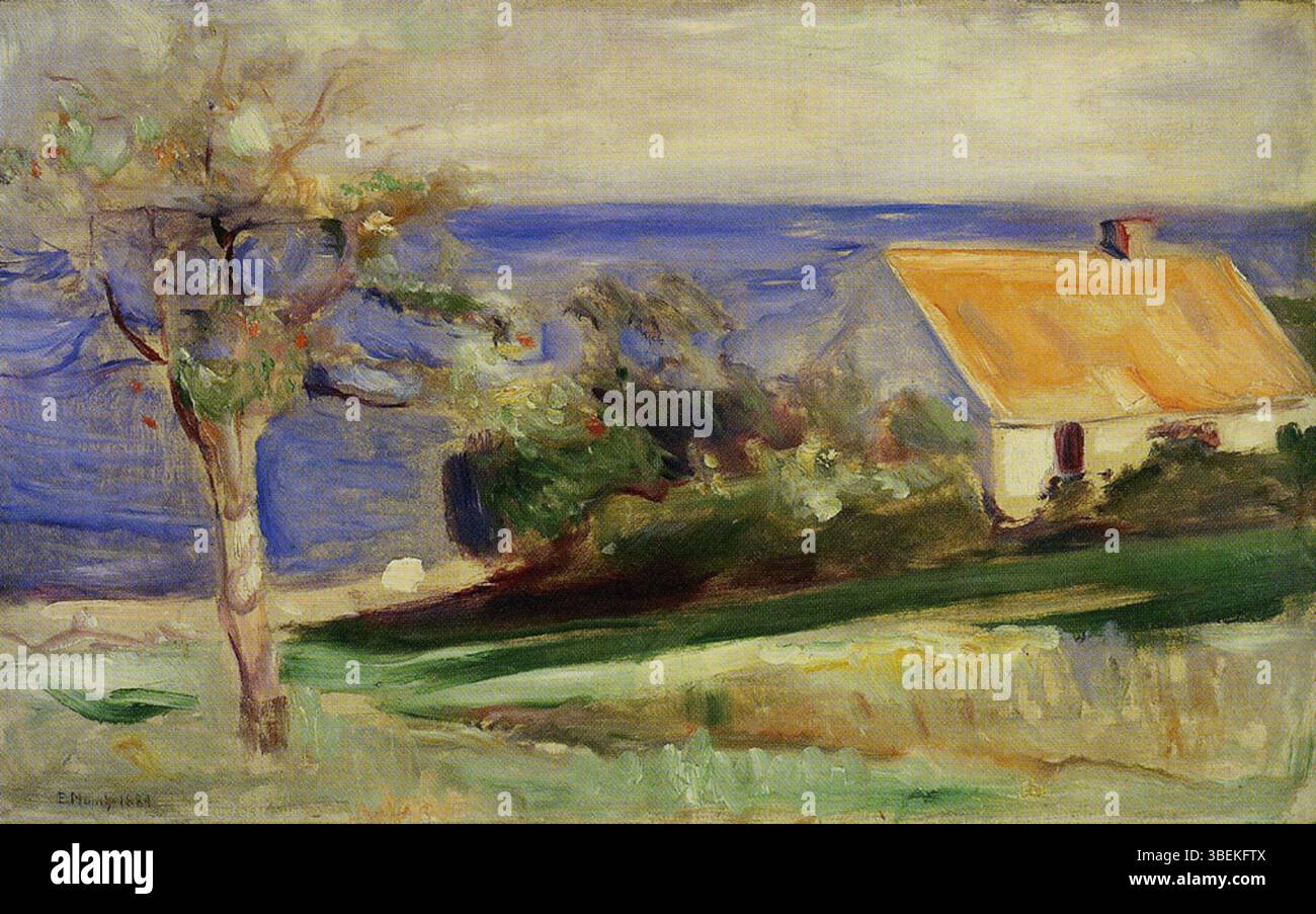 In *Morten Damme's House near Åsgårdstrand* (1889), Edvard Munch ...