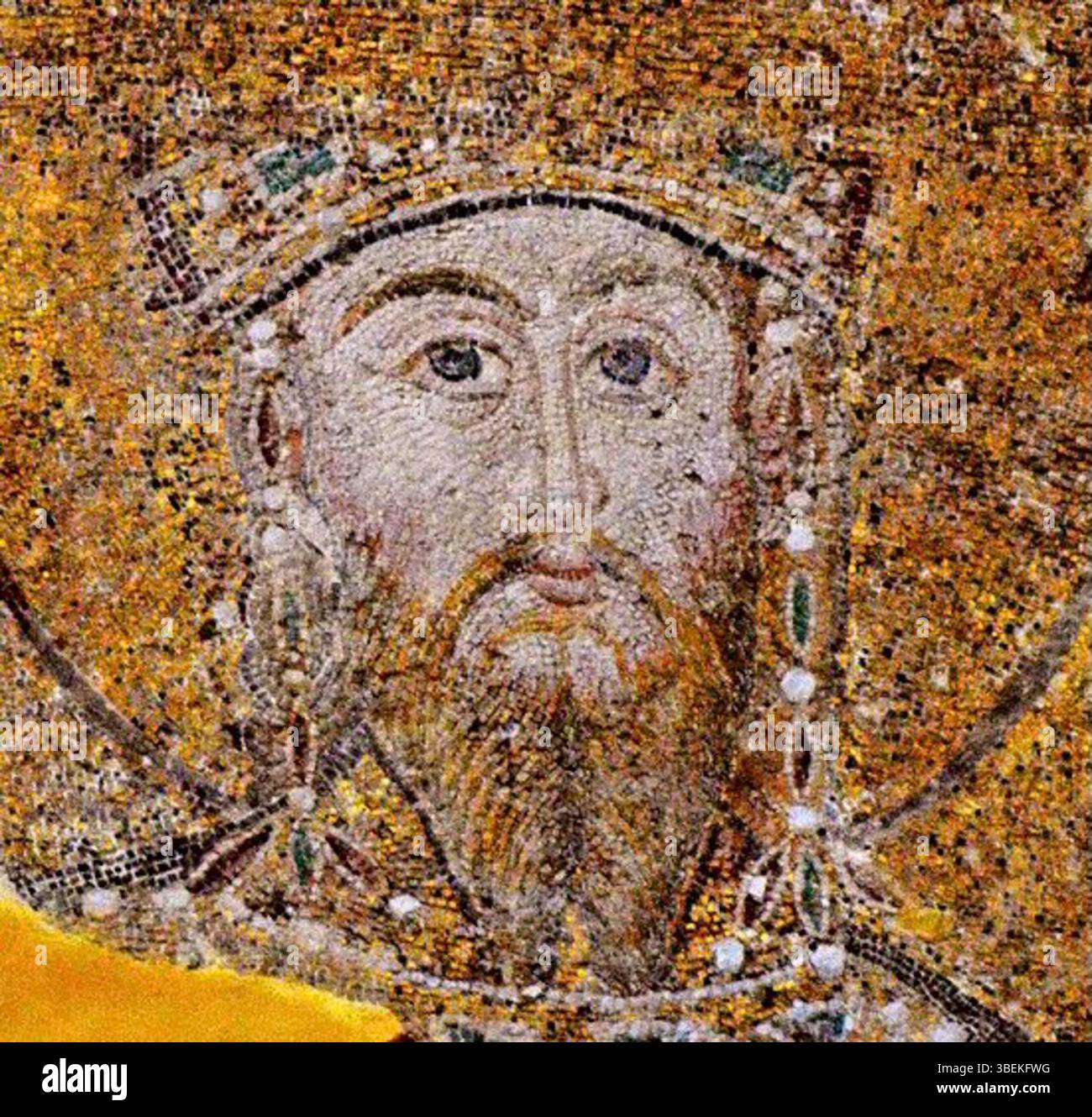 This digitally restored mosaic from the 14th century shows Emperor John ...