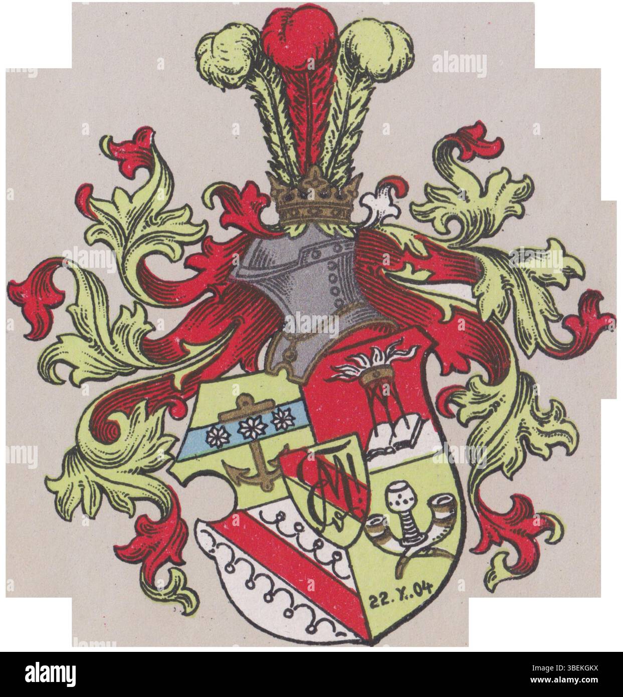 The coat of arms of KV Merovingia, featured in *Vademekum zweiter Teil ...