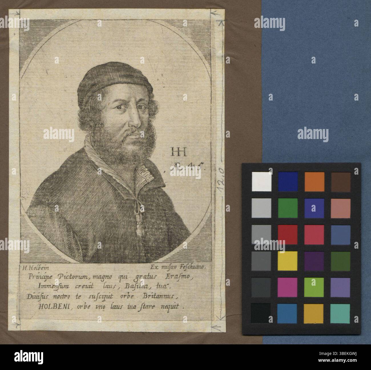 This black and white copper engraving from between 1700 and 1799 ...
