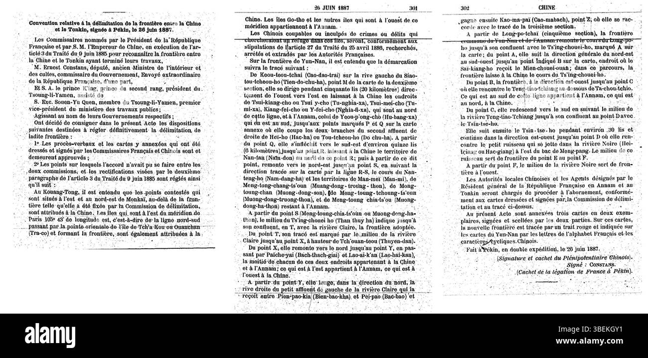 This document, dated December 31, 1887, by M. Ernest Constans, is in ...