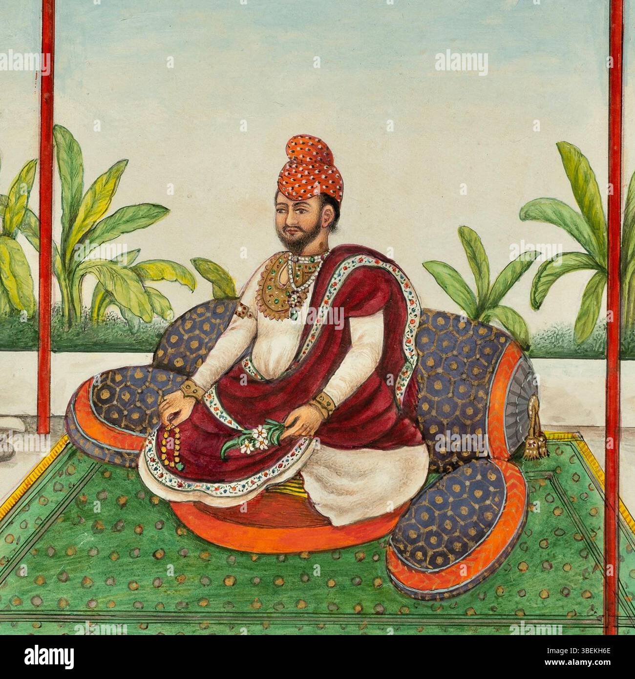 This painting from the *Tazkirat Al-Umara* by James Skinner (1836 ...