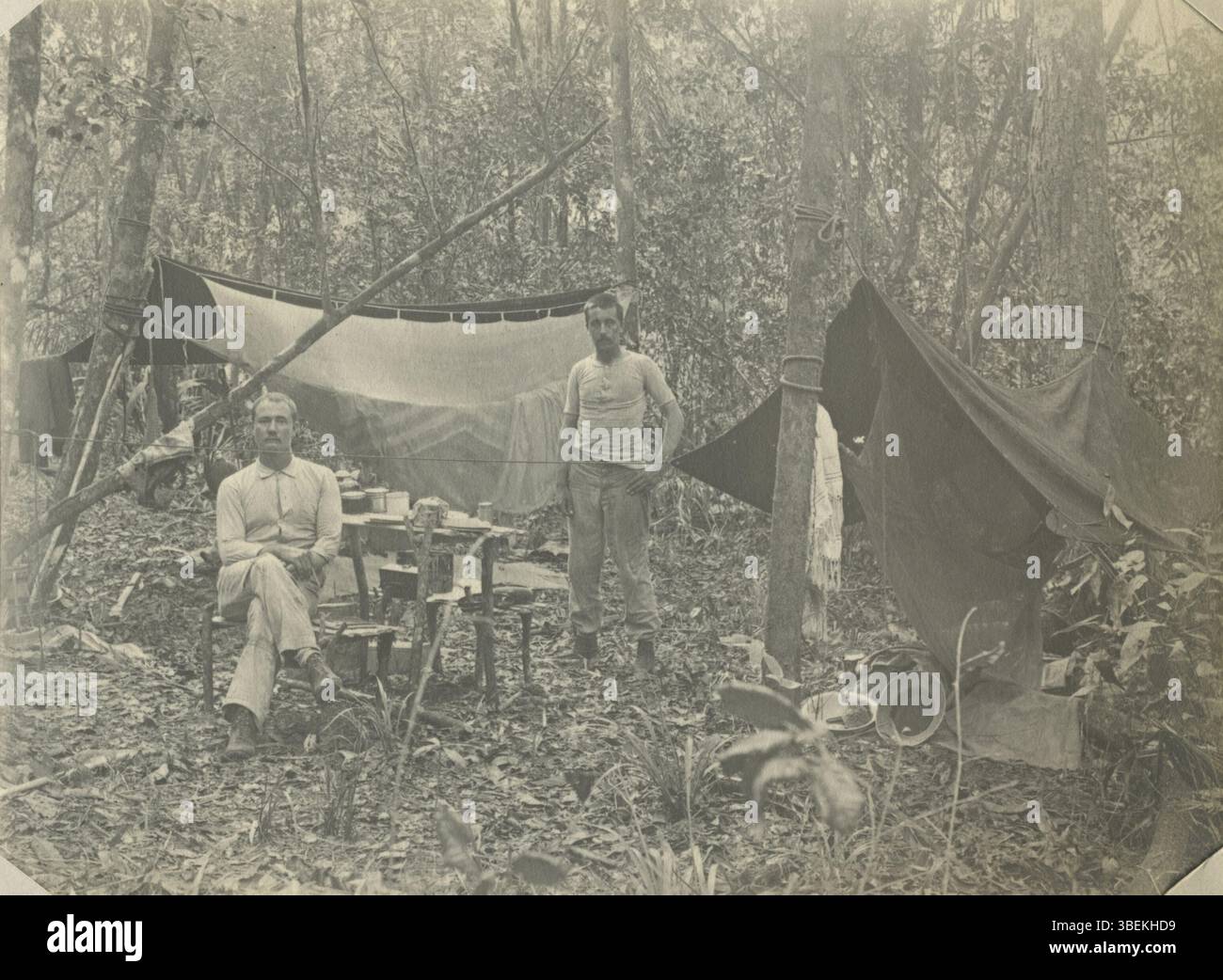 This photograph shows A. Franssen Herderschee and C.H. de Goeje at the ...