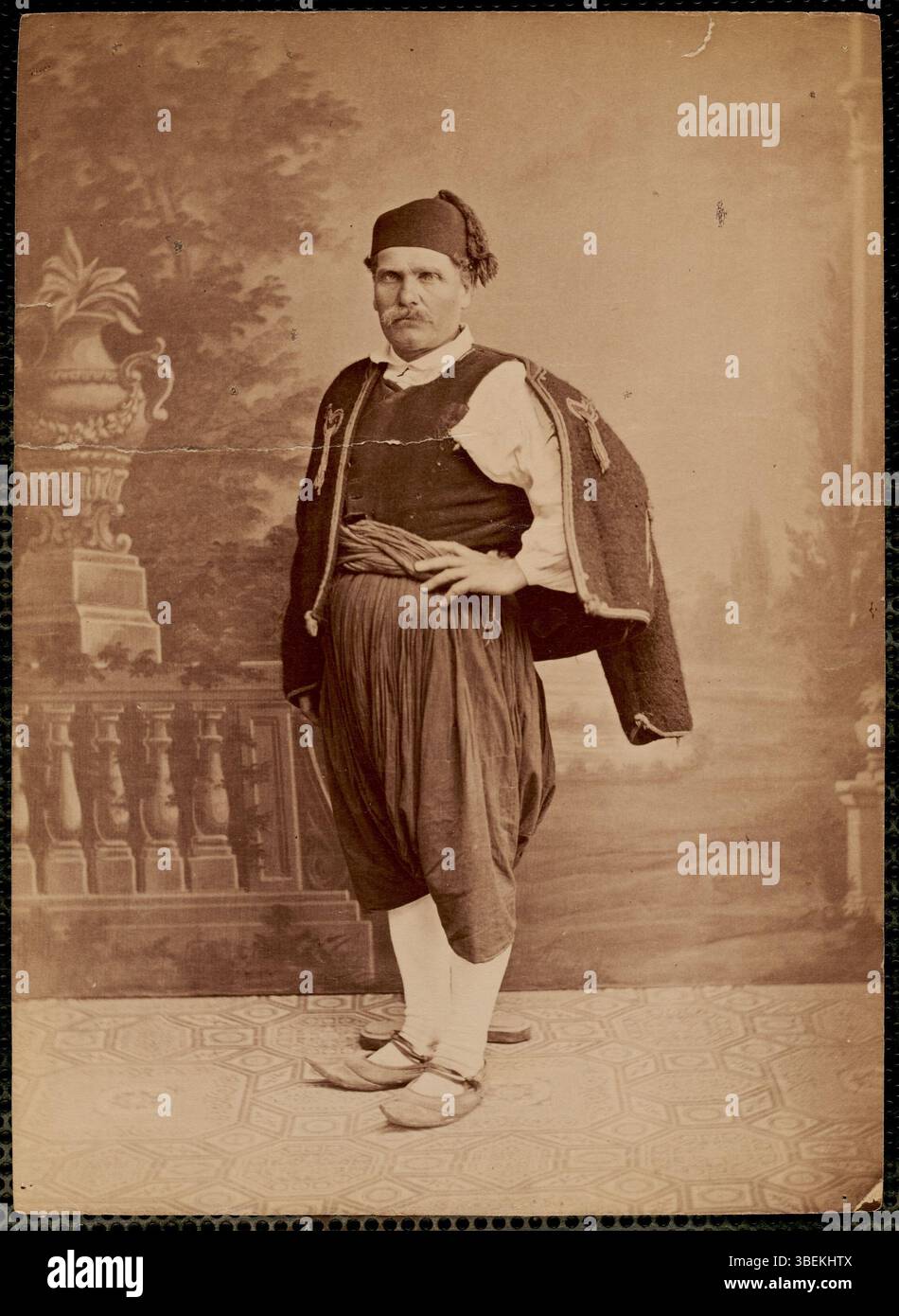 This photograph, taken in the Kerkira area of Corfu between 1870 and ...