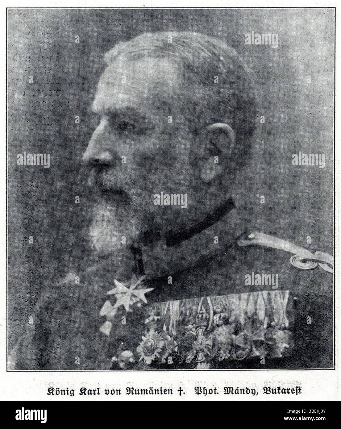 A photograph of King Carol I of Romania, taken by Mándy Franz Mandy ...