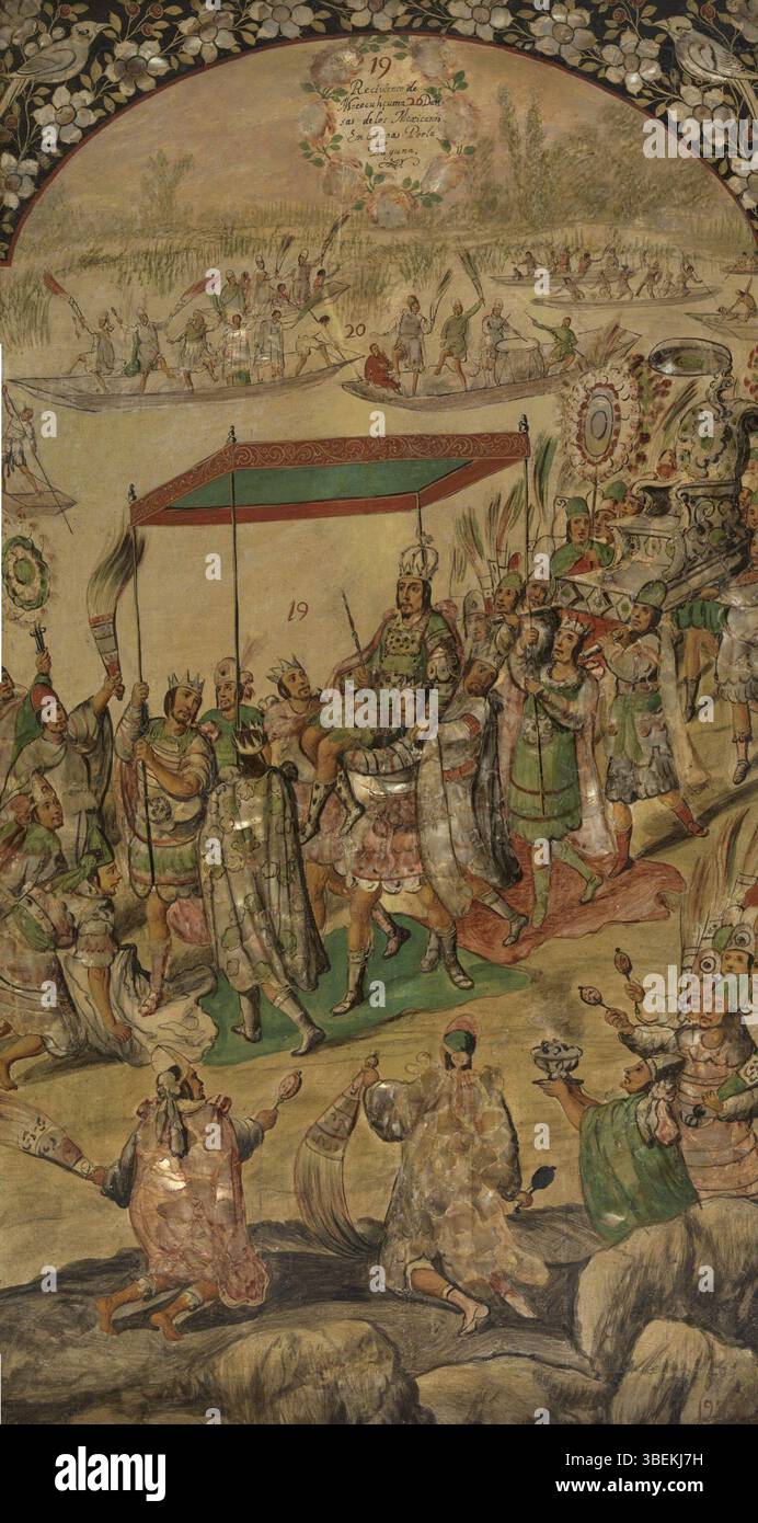 This 1698 painting by Juan and Miguel González depicts the historical ...