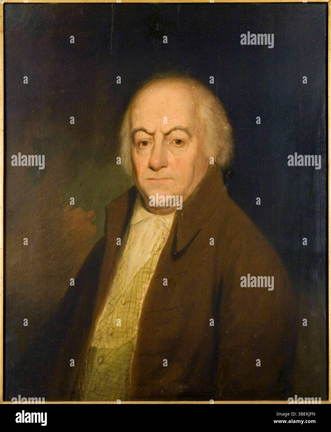 This 18th-century oil on panel portrait of Israel Jacobs, created ...