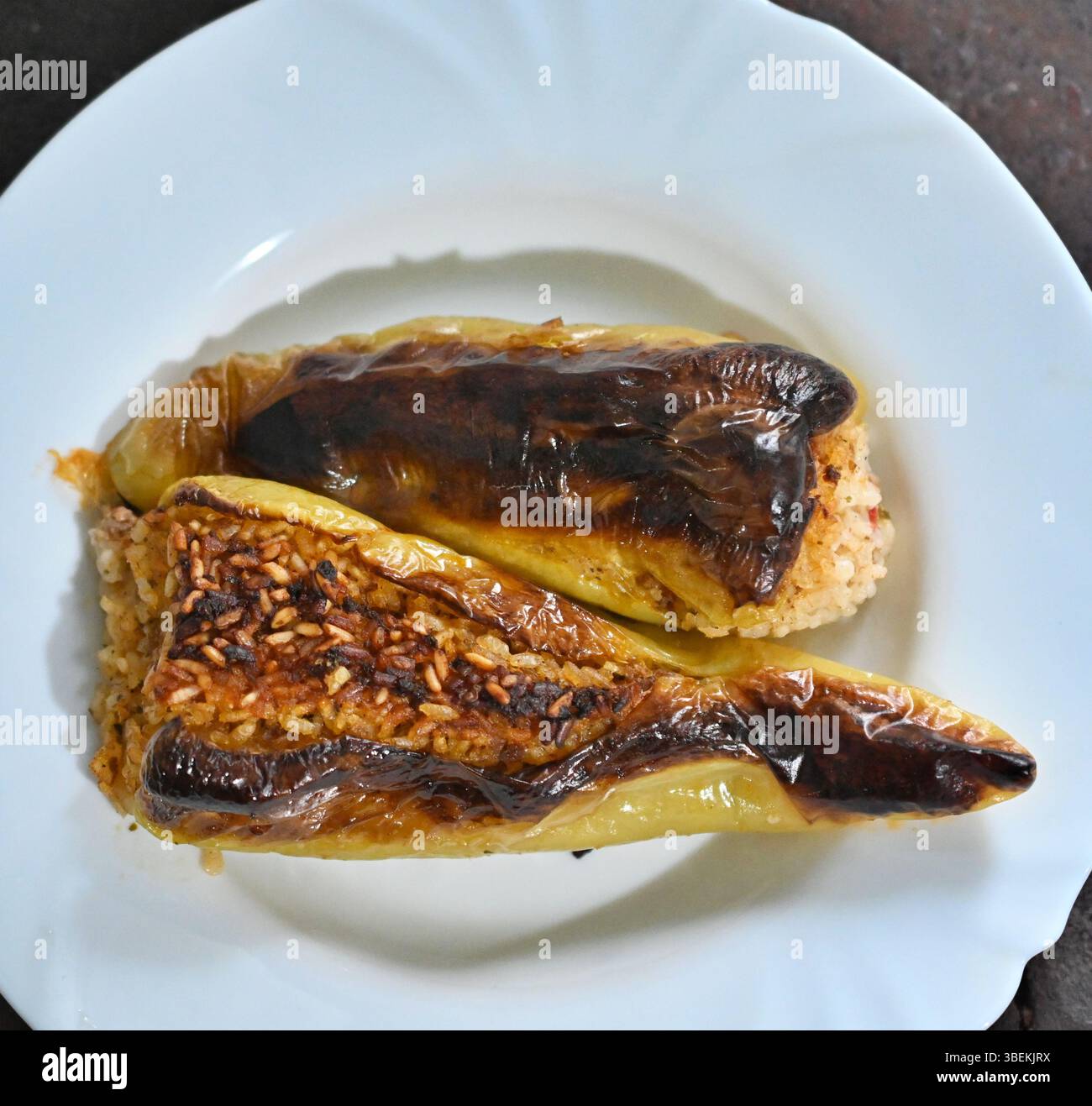 traditional turkish food dolma biber, stuffed pepper Stock Photo - Alamy