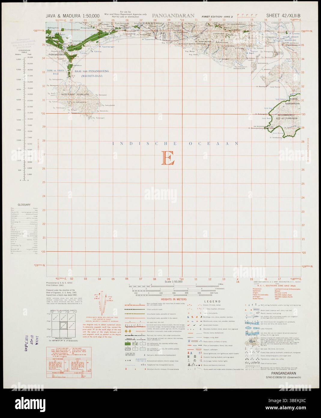 This page from the *Java & Madura 1:50,000* map series, created between ...
