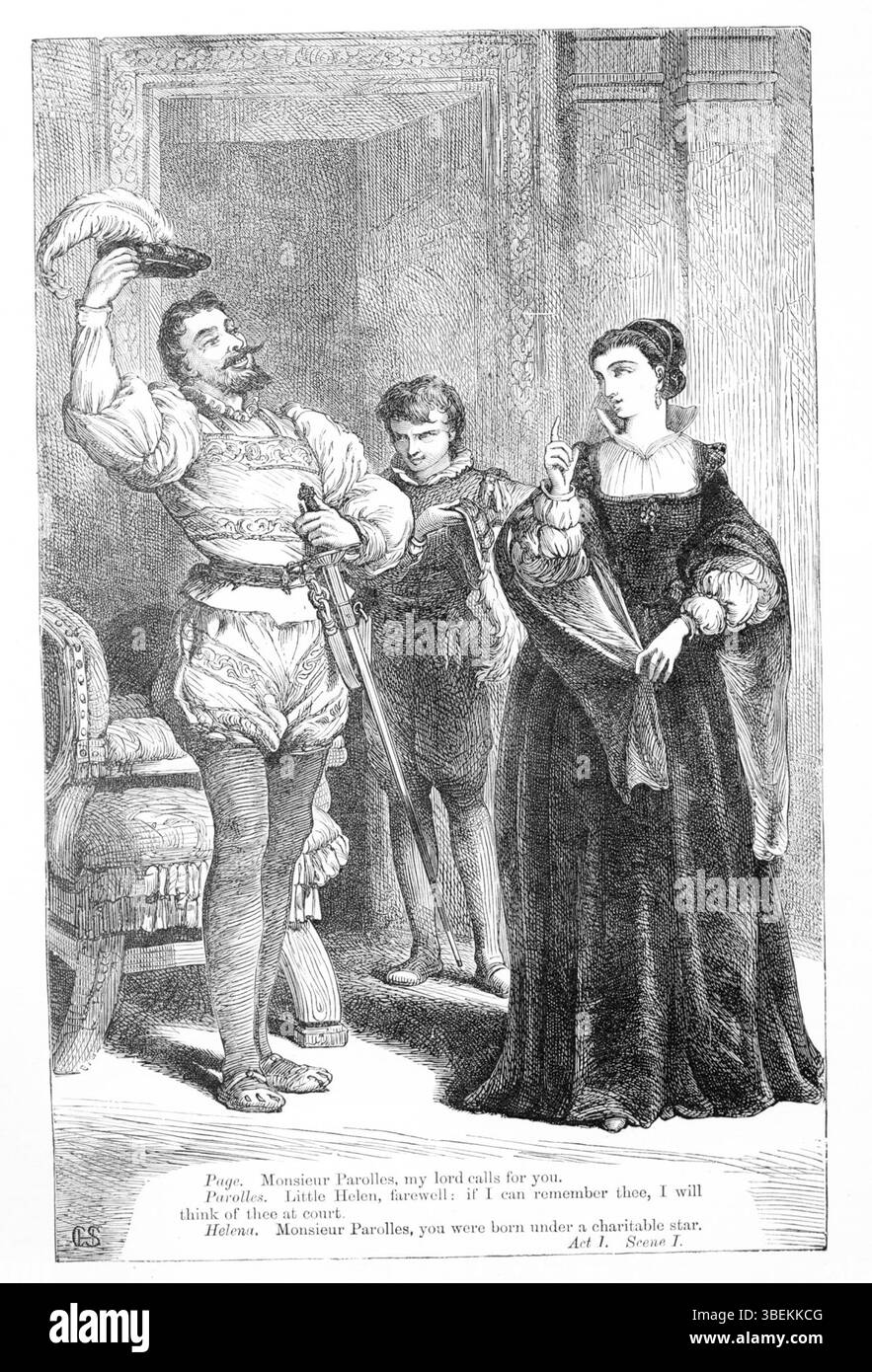 This 1868 illustration by H. C. Selous captures the moment between ...