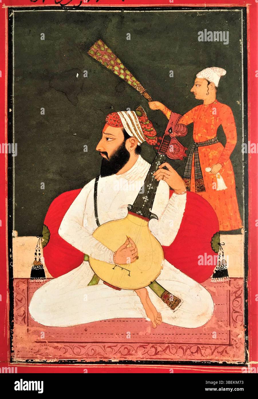 Circa 1700 painting from the Pahari school showing a saintly figure ...