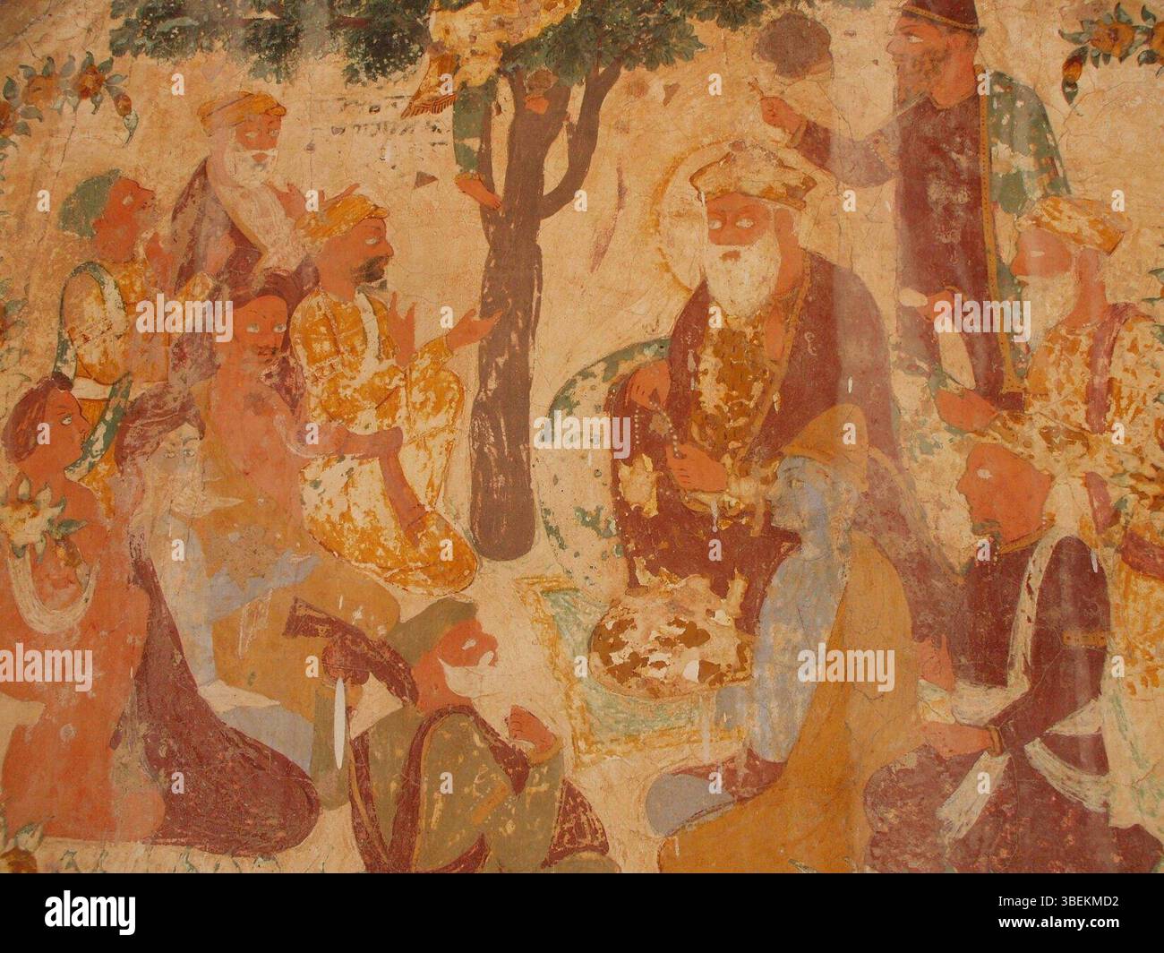 This fresco at Gurdwara Baba Atal, Amritsar, depicts the story of Guru ...