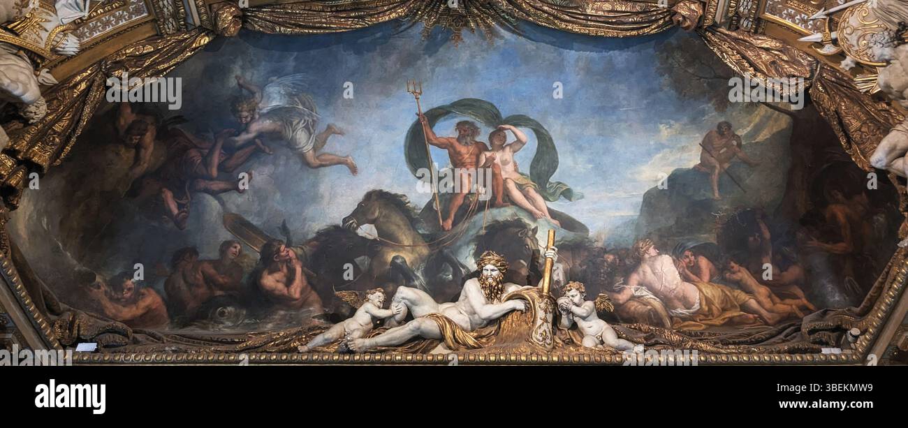 This 17th-century painting, 'L'Eau ou Le Triomphe de Neptune et d ...