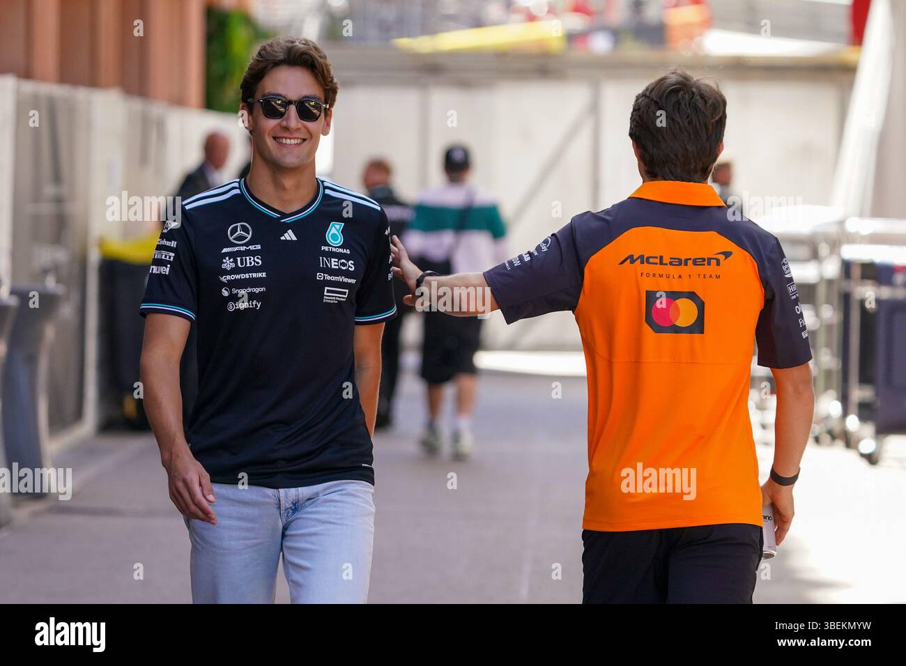 George Russell and Oscar Piastri during the Formula 1 TAG Heuer Gran ...