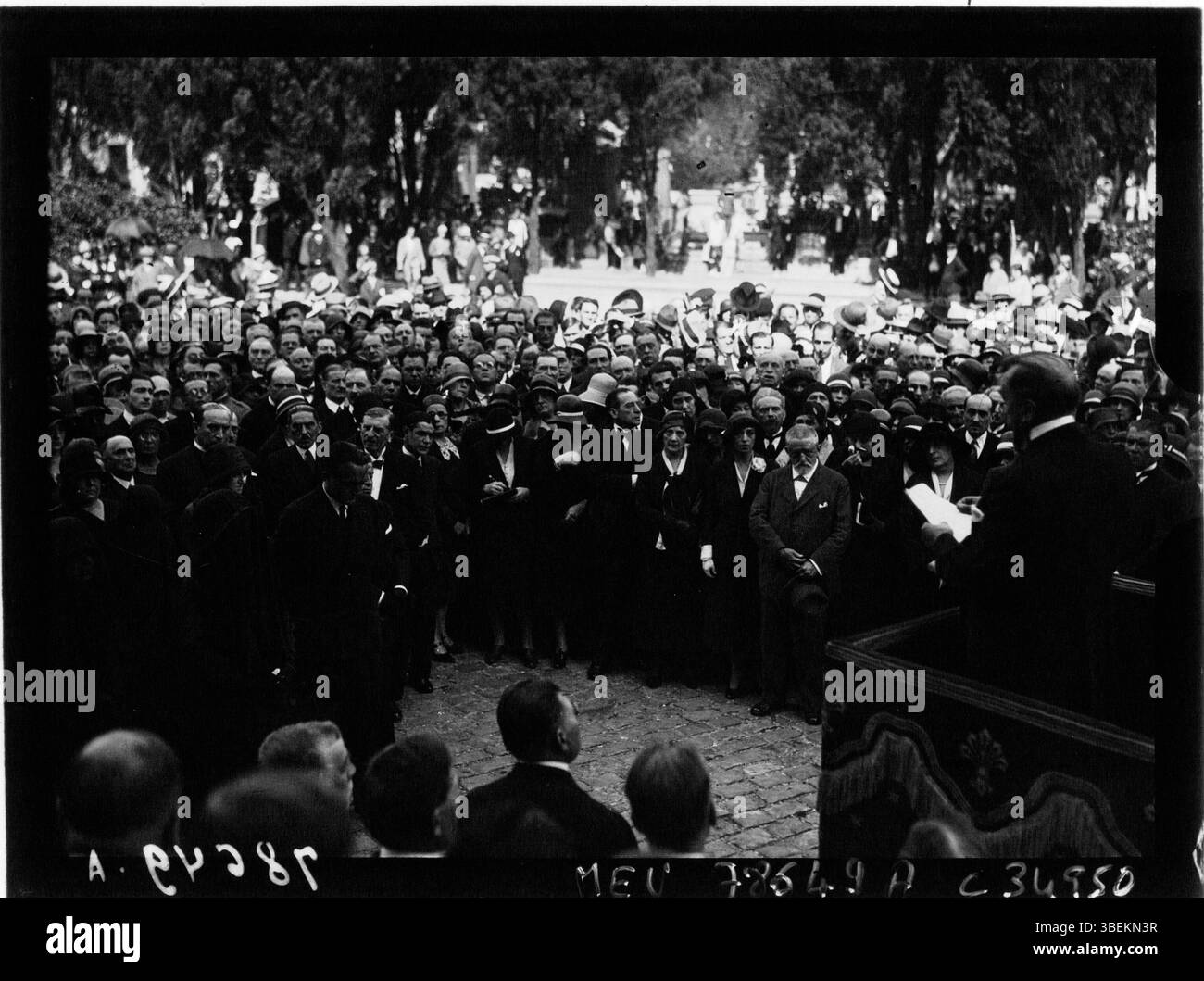 This photograph from 1930 captures the funeral of Silvain at Père ...
