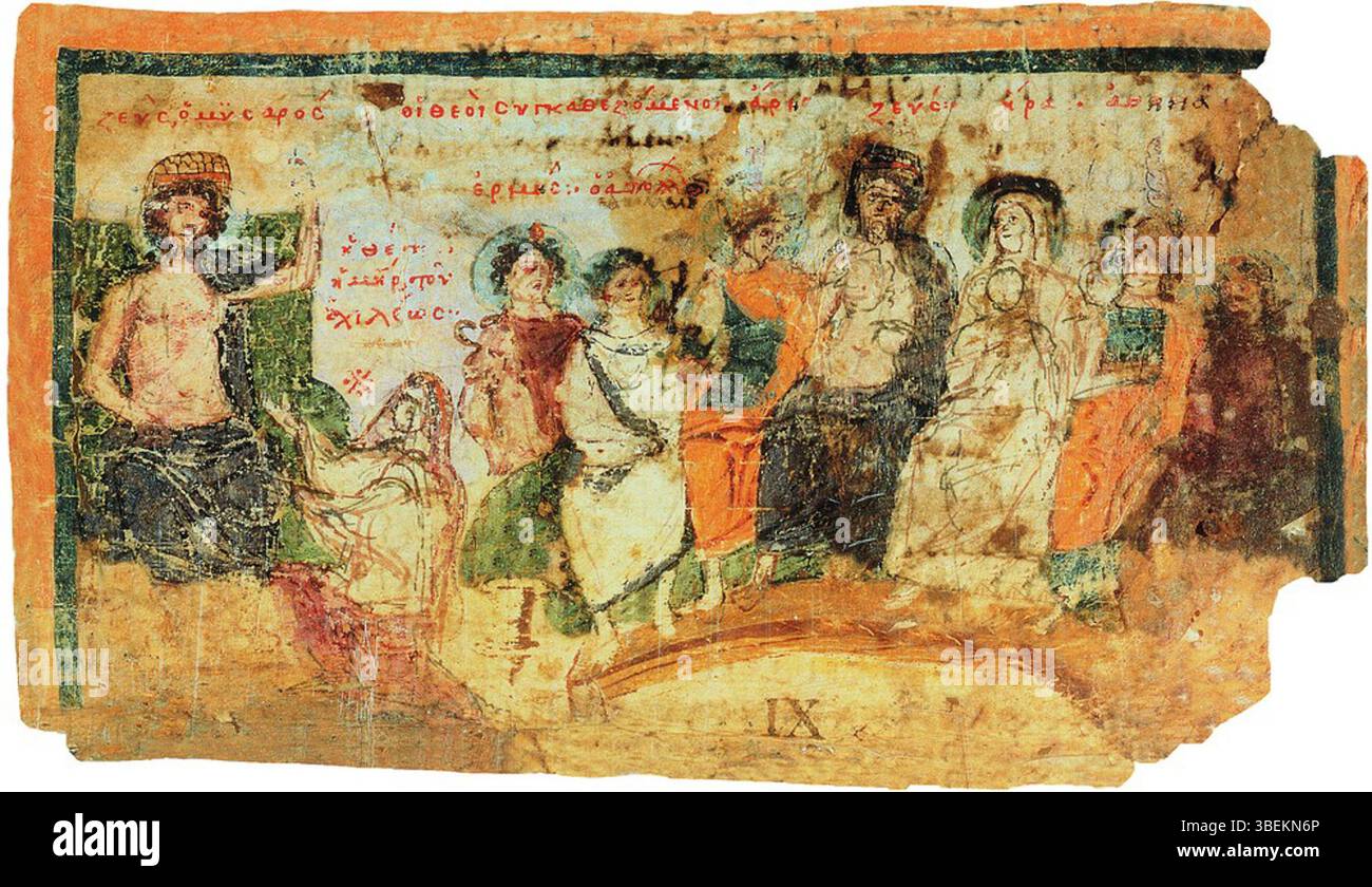 The 5th-century AD Ambrosian Iliad facsimile offers a preserved copy of ...