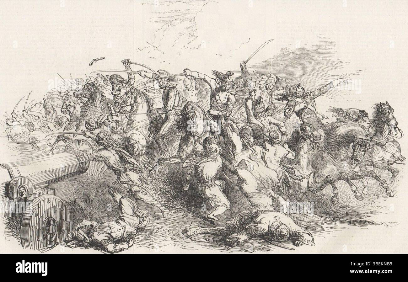 This illustration from The Illustrated London News depicts the death of ...