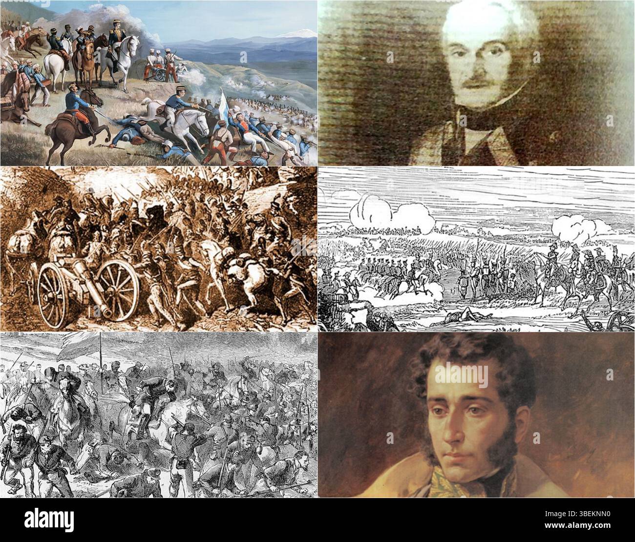 This 1895 collage represents the Independence of Ecuador, created by ...