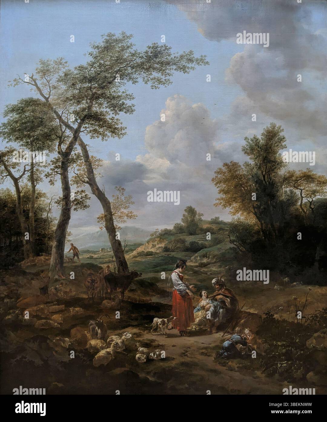 Nicolaes Pietersz. Berchem’s 1664 landscape painting depicts Elkana ...