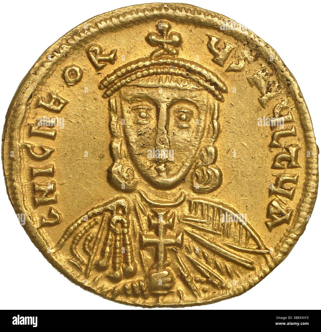 A coin of Nikephoros, the son of Artabasdos, minted around 742-743 ...