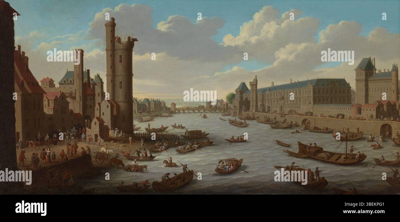 This 17th-century oil painting from the Franco Flemish School captures ...