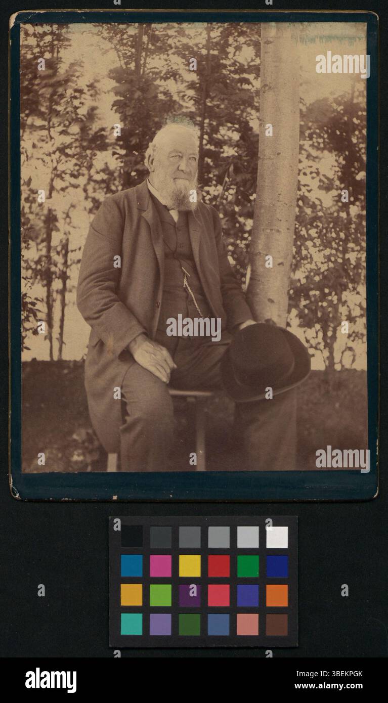 Black-and-white photograph of Niklaus Riggenbach, taken between 1879 ...