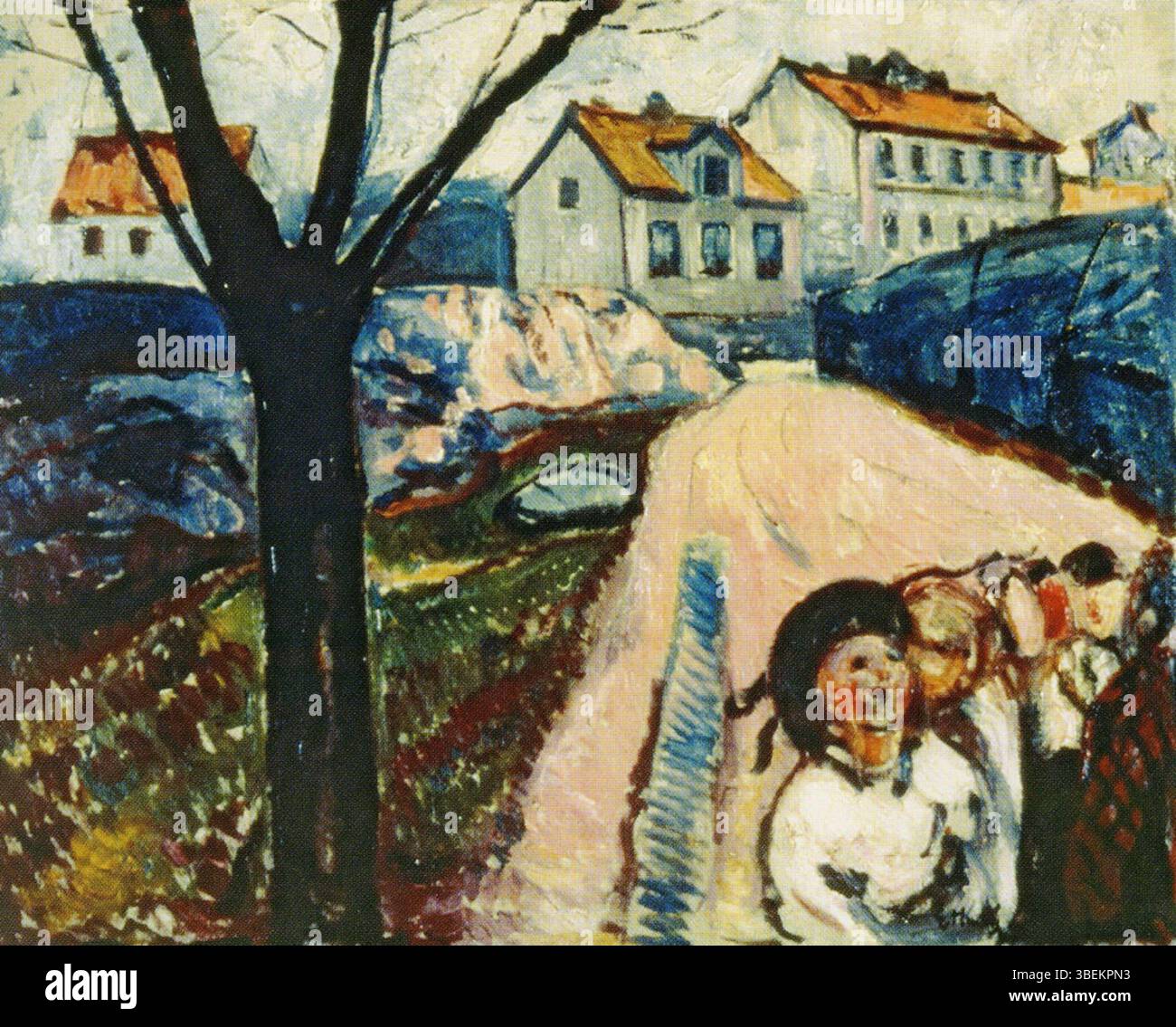 'Street in Kragerø' by Edvard Munch is a painting from between 1910 and ...