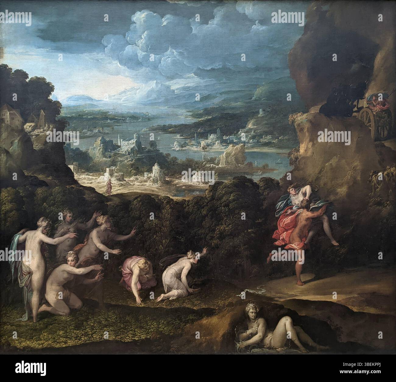 *L'Enlèvement de Proserpine* by Nicolò dell'Abbate (1560s) depicts the ...