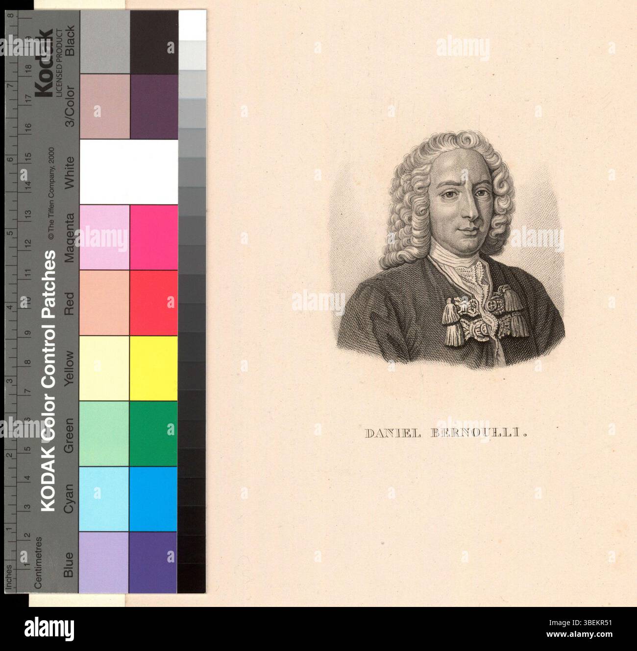 The steel engraving portrait of Daniel Bernoulli, created by Ambroise ...