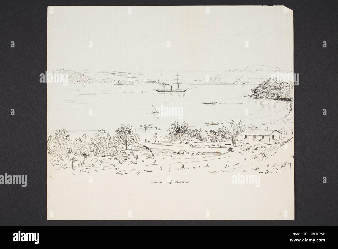 This drawing by Charles Heaphy, created in the 19th century, depicts ...