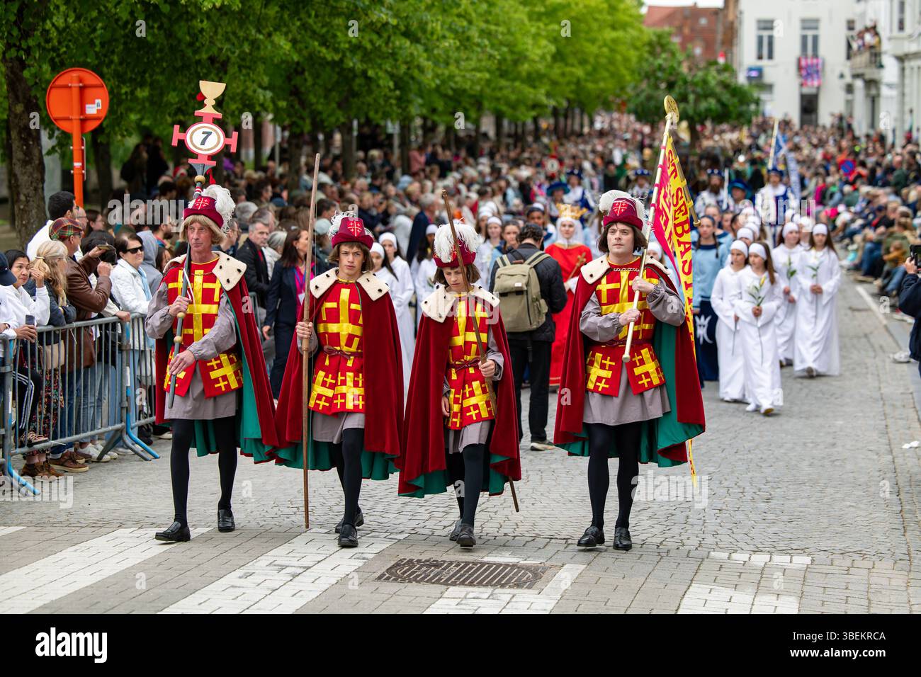 this picture shows the Holy Blood Procession (Heilige Bloedprocessie ...