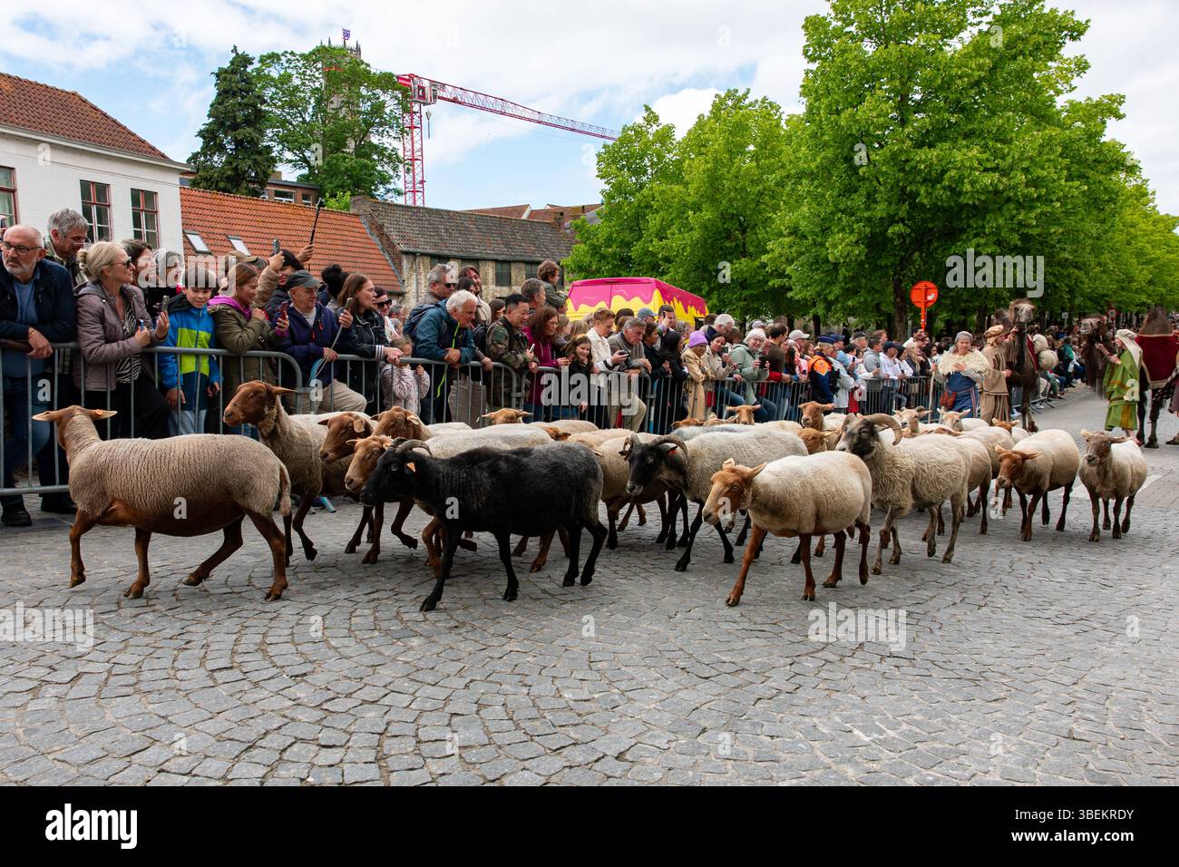 this picture shows the Holy Blood Procession (Heilige Bloedprocessie ...