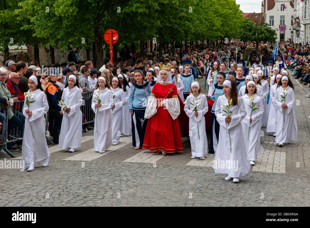 this picture shows the Holy Blood Procession (Heilige Bloedprocessie ...