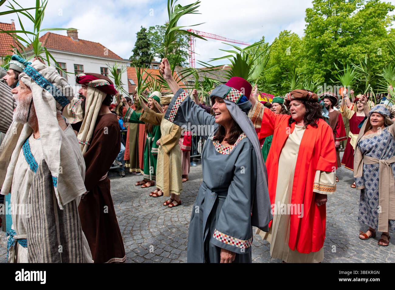 this picture shows the Holy Blood Procession (Heilige Bloedprocessie ...