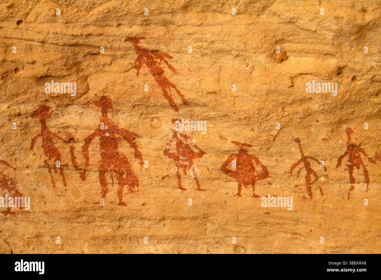 Rock Painting. Ennedi Region. Chad Stock Photo - Alamy