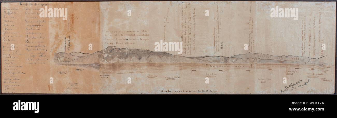 Gallipoli campaign map hi-res stock photography and images - Alamy