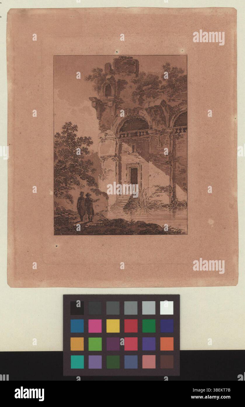 This black-and-white aquatint etching, created around 1787 by Johann ...