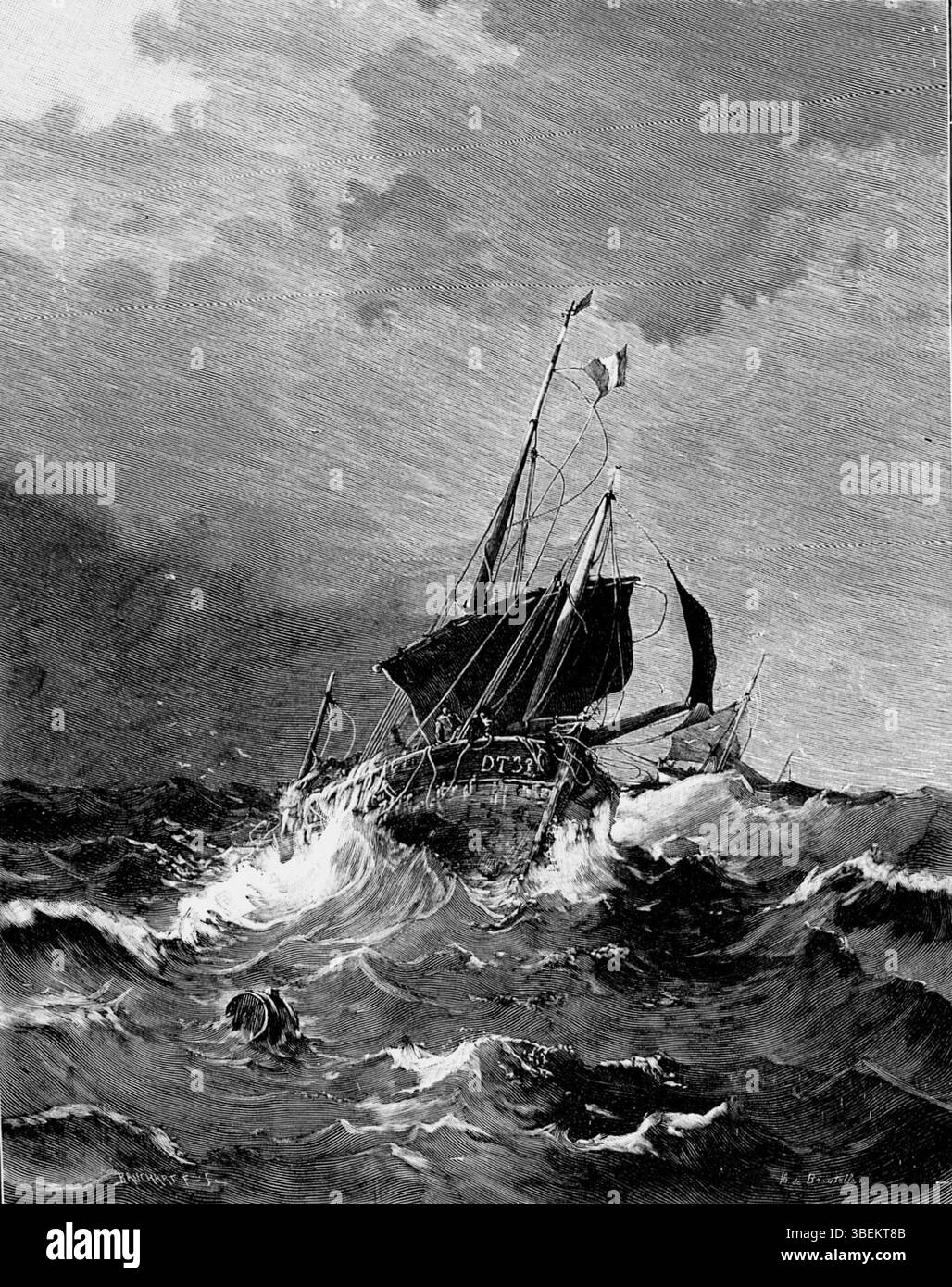 This painting, created by Théodore de Broutelles in 1890, depicts a ...