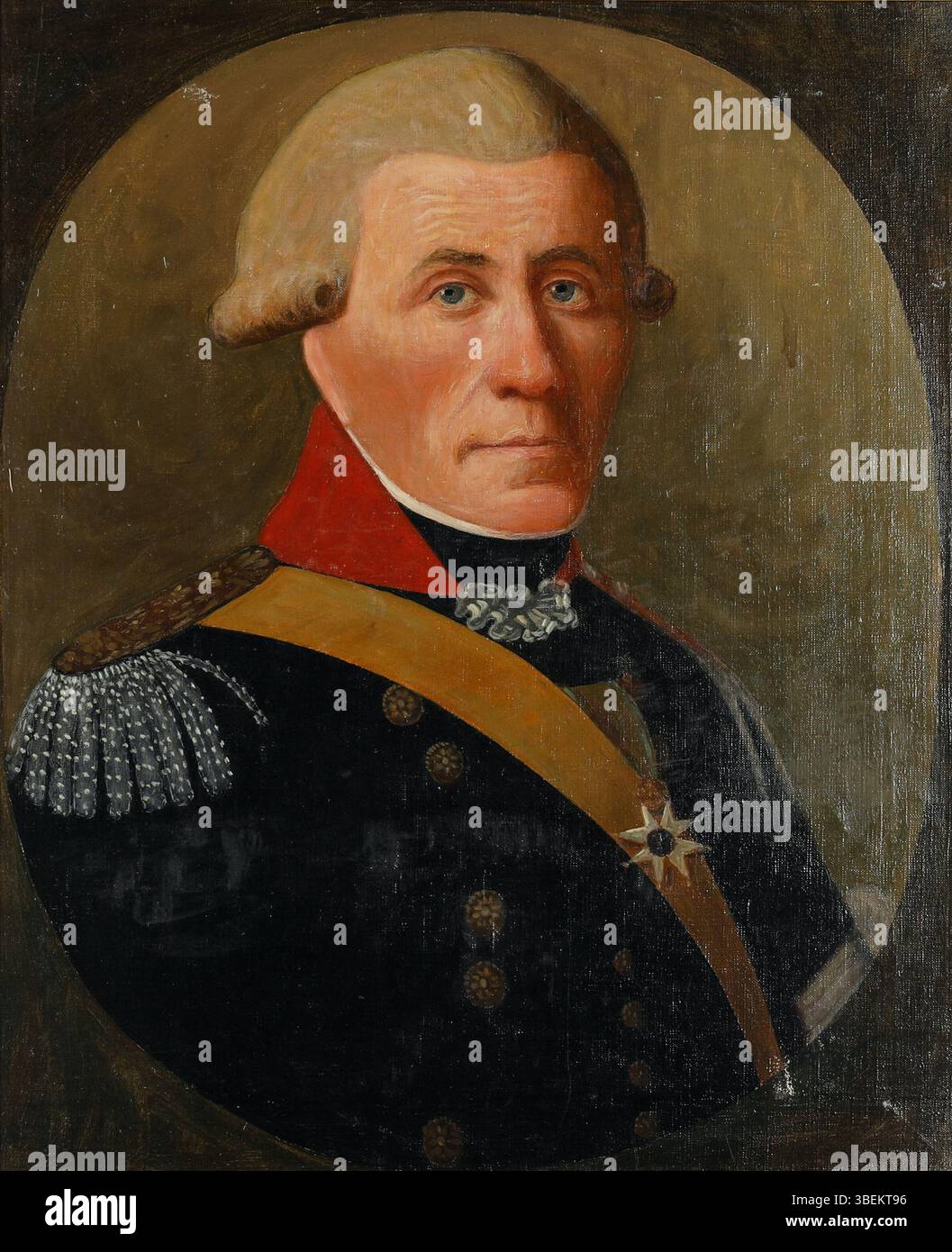 A portrait of Major Carl Johan Jegerschöld, a Finnish artillery officer ...