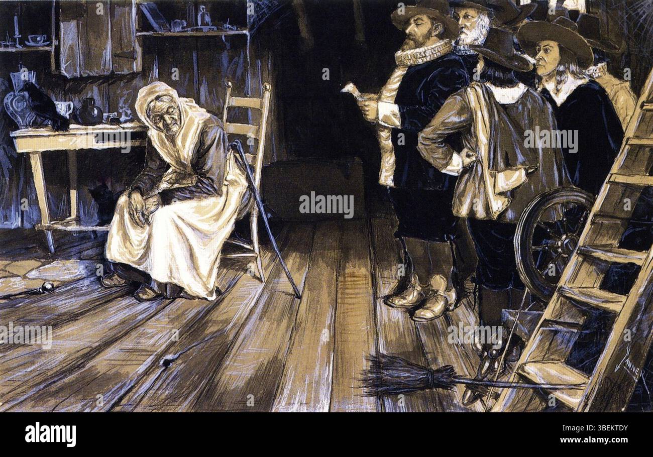 *The Witch Hunt* (1882-1888) by Henry Ossawa Tanner depicts the ...