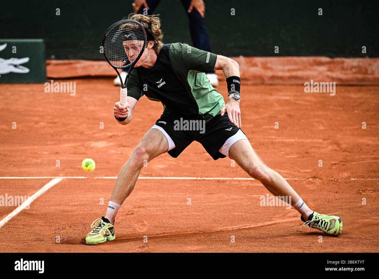 Andrey RUBLEV of Russia during the fifth day of the Roland-Garros 2025, French Open, Grand Slam ...