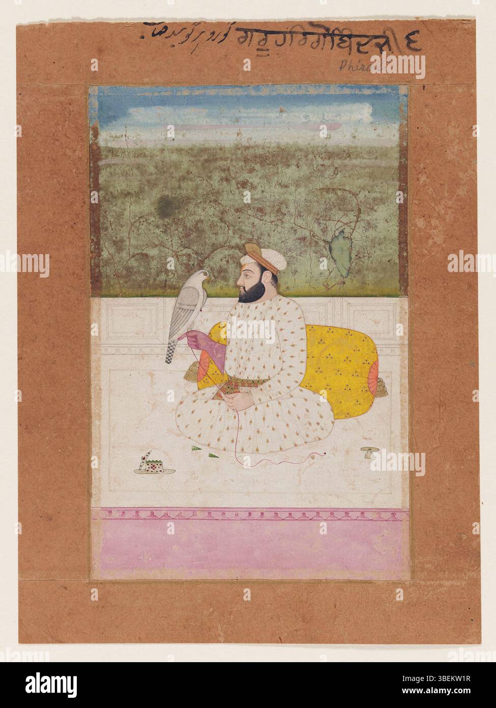 This artwork, created around 1830-1850 in the Pahari style, depicts ...