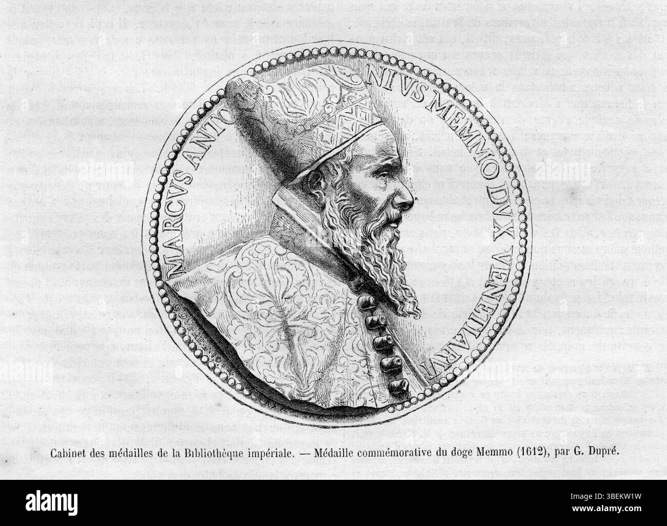 This engraving is based on a medal by Guillaume Dupré, depicting ...